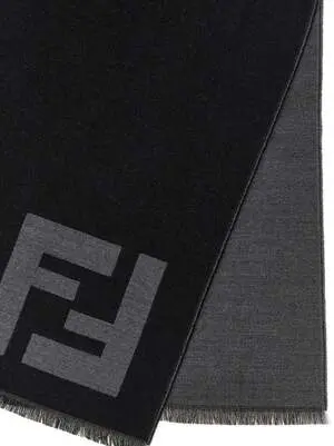 Fendi Ff Macro Scarf - Black