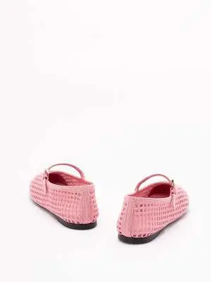 Prada Cotton Crochet Mary Jane Flats