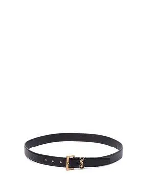 Saint Laurent Saint Laurent Cassandre Belt With Square Buckle Multicolor