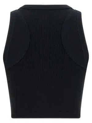 Givenchy Paris Ribbed Cropped Top