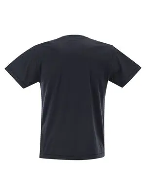 Stone Island Slim Fit T-shirt With Compass Patch - Blue