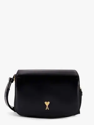 AMI Paris AMI PARIS Leather Shoulder Bag With Metal Logo Multicolor
