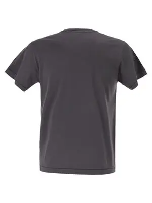 Stone Island Slim Fit T-shirt With Compass Patch - Gray