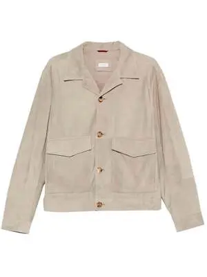 Brunello Cucinelli Leather Jacket - Multicolor