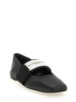 Givenchy Sliced Square Ballet Flats - Black