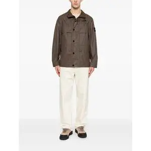 Stone Island High Neck Logo Patch Jacket