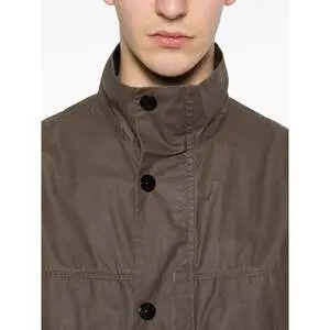 Stone Island High Neck Logo Patch Jacket
