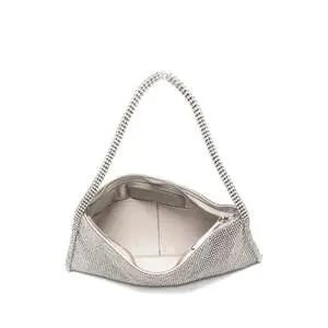 Benedetta Bruzziches Tone Crystal Embellished Shoulder Bag - Silver
