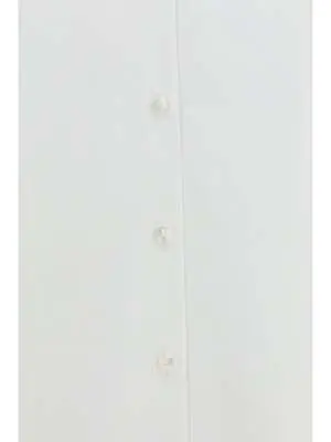Alaïa Layered Shirt With High Neckline And Button Closure