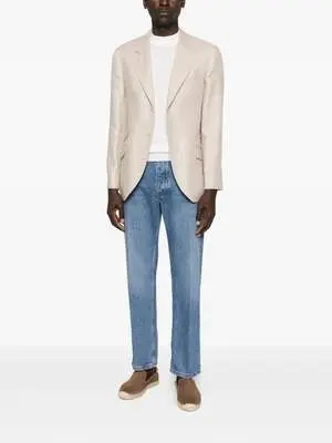 Brunello Cucinelli Mock Neck Cotton Sweater