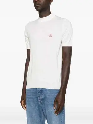 Brunello Cucinelli Mock Neck Cotton Sweater