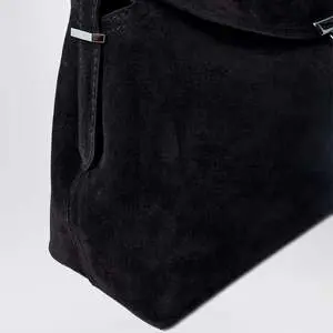 TOTEME T-lock Suede Handbag