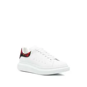 Alexander McQueen Low Top Sneakers With Perforated Detailing - White