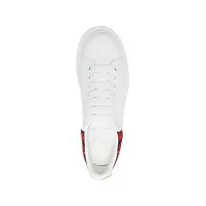 Alexander McQueen Low Top Sneakers With Perforated Detailing - White