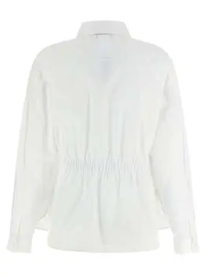 Max Mara Mxmtazzina Pure Cotton Poplin Shirt - White