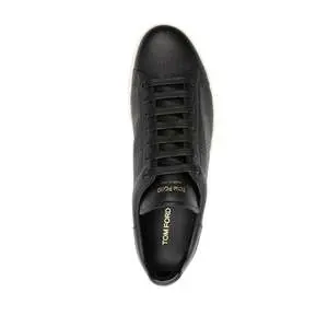 TOM FORD Low-top Sneakers With Perforated Detailing - Black