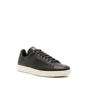 TOM FORD Low-top Sneakers With Perforated Detailing - Black