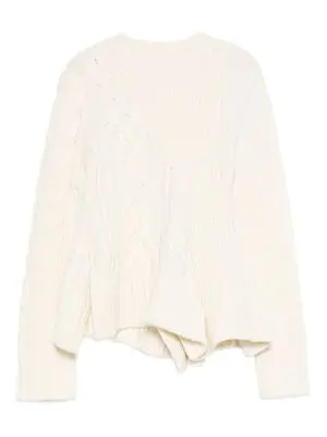 Sacai SACAI Wool Crewneck Sweater Multicolor