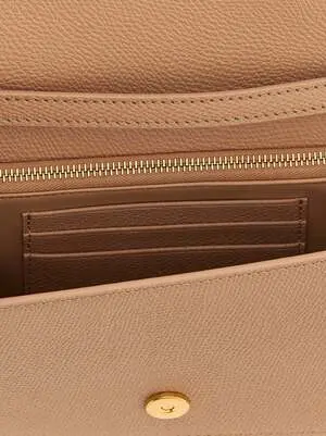 Valentino Garavani Vlogo Signature Grainy Leather Shoulder Bag