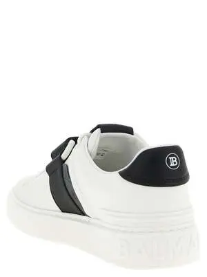 Balmain B-court Calfskin Leather Sneakers - Multicolor