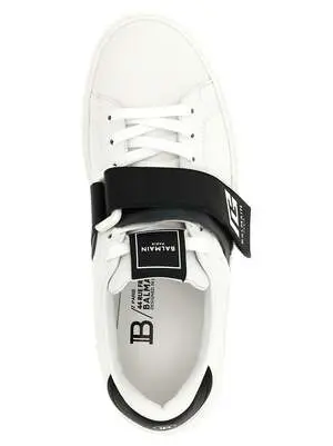 Balmain B-court Calfskin Leather Sneakers - Multicolor