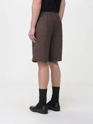 Gucci Monogrammed Linen Blend Shorts