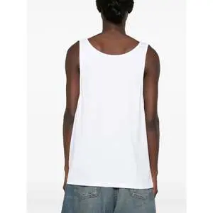 Stella McCartney Graphic Print Racer-back Tank Top - White