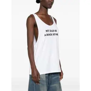 Stella McCartney Graphic Print Racer-back Tank Top - White