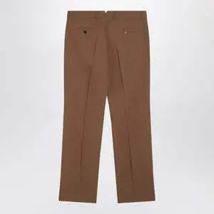 Ami Hazelnut Virgin Wool Trousers