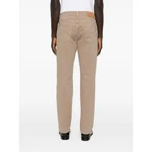 Brunello Cucinelli Light Brown Cotton Blend Regular Fit Jeans - Cream