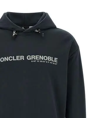 Moncler Logo Print Oversized Hoodie