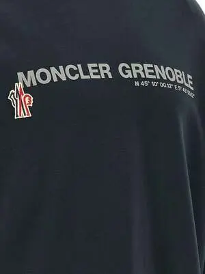 Moncler Logo Print Oversized Hoodie