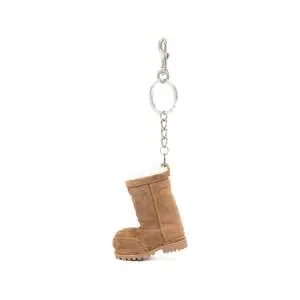 Balenciaga Boot-shaped Keychain With Silver-tone Hardware - Brown