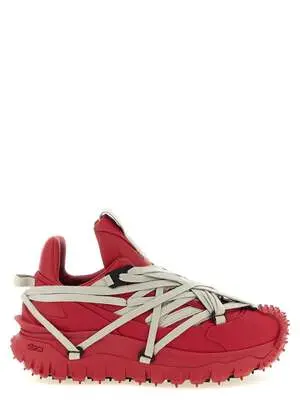 Rick Owens Moncler + Trailgrip Megalace Sneakers - Red