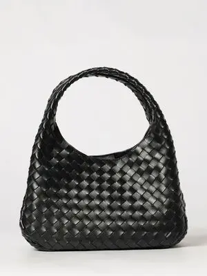 Bottega Veneta Woven Leather Shoulder Bag - Black