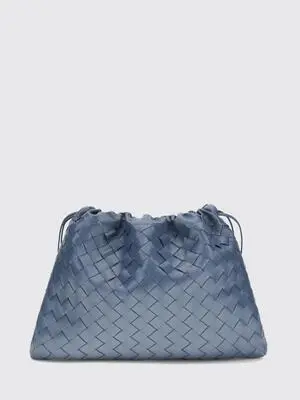 Bottega Veneta Woven Leather Shoulder Bag - Blue