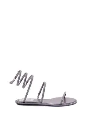Rene Caovilla Embellished Viscose Sandals - Multicolor