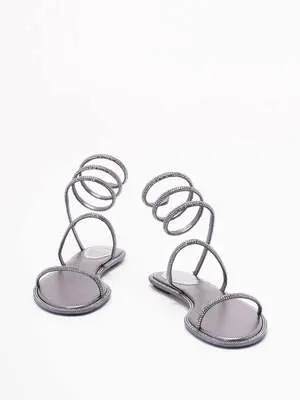 Rene Caovilla Embellished Viscose Sandals