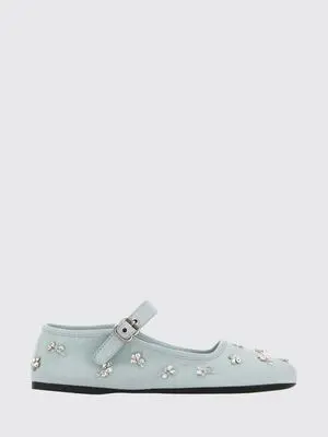 Miu Miu Ballet Flats With Embellishments - Blue