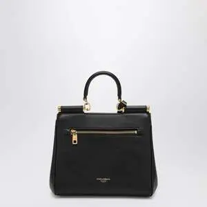 Dolce & Gabbana My Sicily Shoulder Bag In Leather - Black