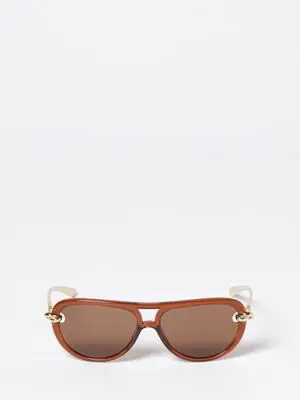 Bottega Veneta Aviator Sunglasses - Brown