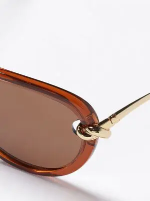 Bottega Veneta Aviator Sunglasses - Brown