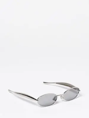 Bottega Veneta Oval Sunglasses - Silver