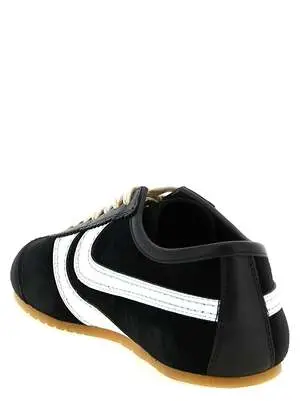Dries Van Noten Suede Sneakers With Leather Details - Multicolor
