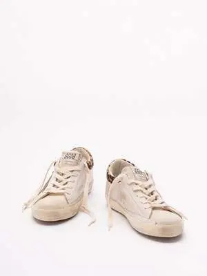 GOLDEN GOOSE Super-star Sneakers With Leopard Print Detail - Multicolor