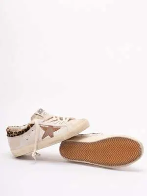 GOLDEN GOOSE Super-star Sneakers With Leopard Print Detail - Multicolor