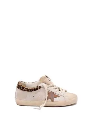 GOLDEN GOOSE Super-star Sneakers With Leopard Print Detail - Multicolor