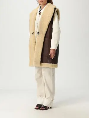 Bottega Veneta Shearling Fur Vest - Brown