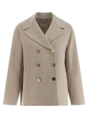 Max Mara S Max Mara SMMargot Double-Breasted Wool Blazer Cream