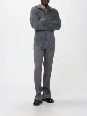 Gucci Tailored Wool Blend Trousers - Gray